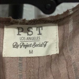 Project Social T | Tops | Pst Vneck Short Sleeve Textured Tshirt | Poshmark